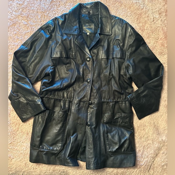 Peruzzi | Jackets & Coats | Vintage Peruzzi Leather Jacket Made In ...